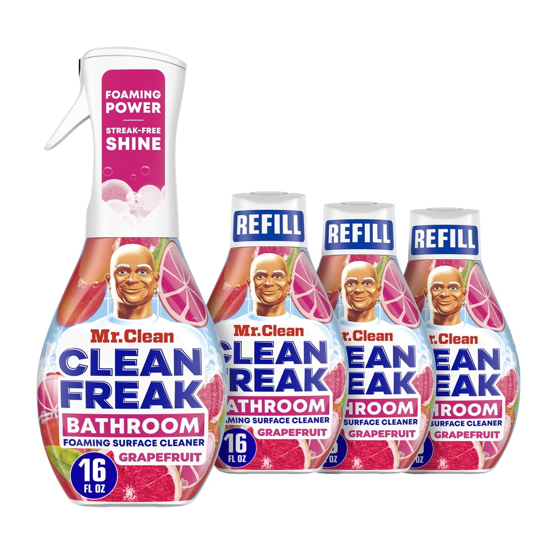 Mr. Clean Clean Freak Foaming Bathroom Surface Cleaner Multi-Surface ...