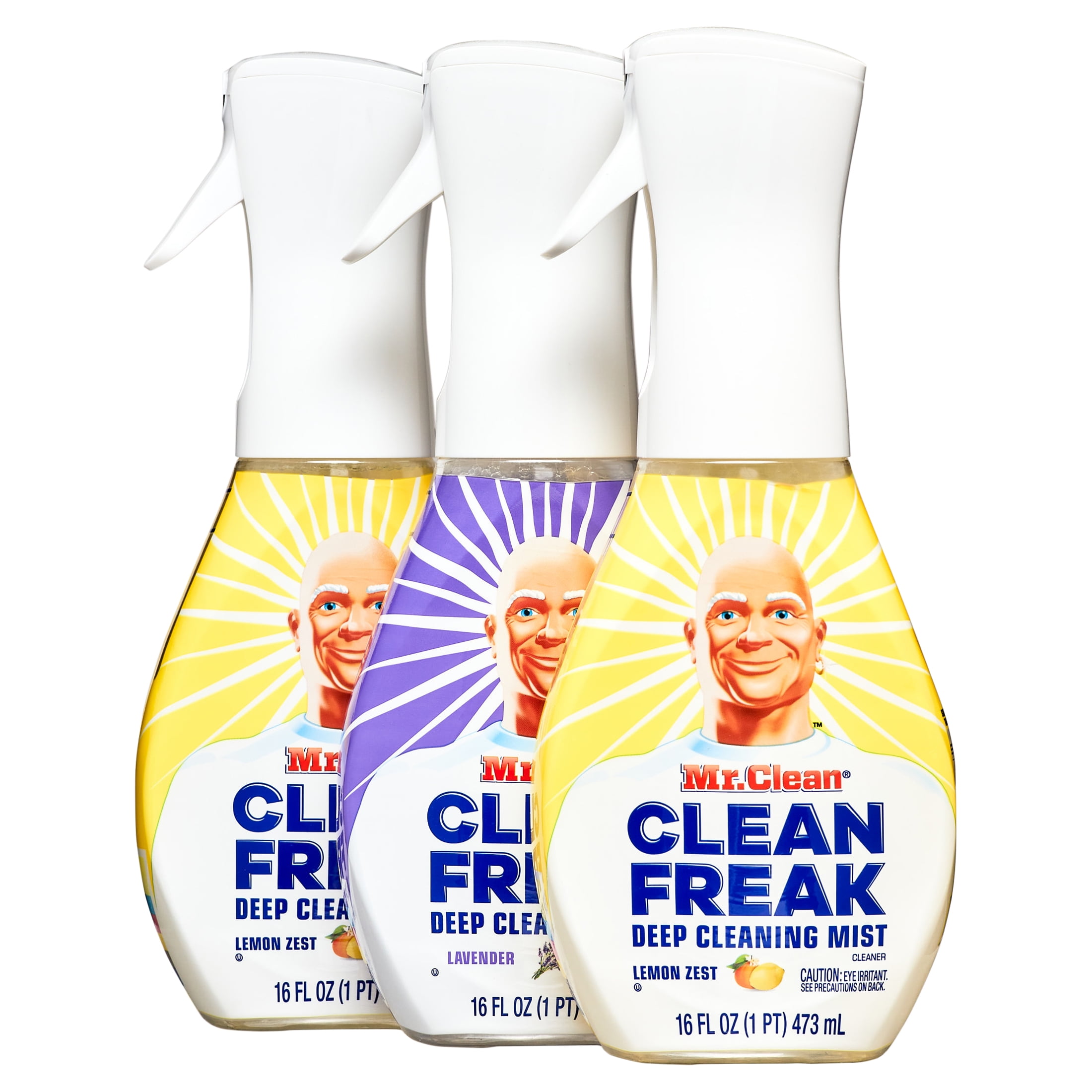 Mr. Clean Clean Freak Multi-Surface Spray Kit, Lemon and Lavender, 3 ...
