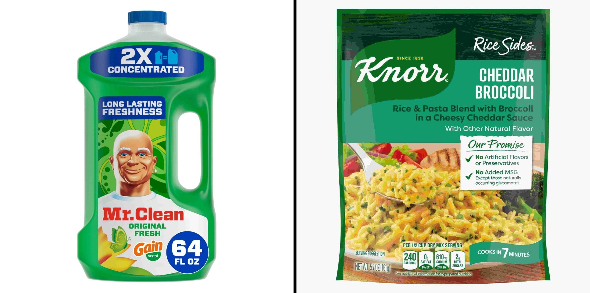 Mr. Clean Concentrated All-Purpose Cleaner - Gain Scent & Knorr Rice ...