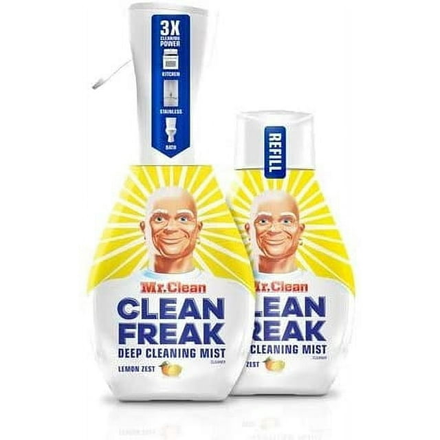 Mr. Clean Freak Deep Cleaning Mist Multi-Surface Spray Lemon Zest ...