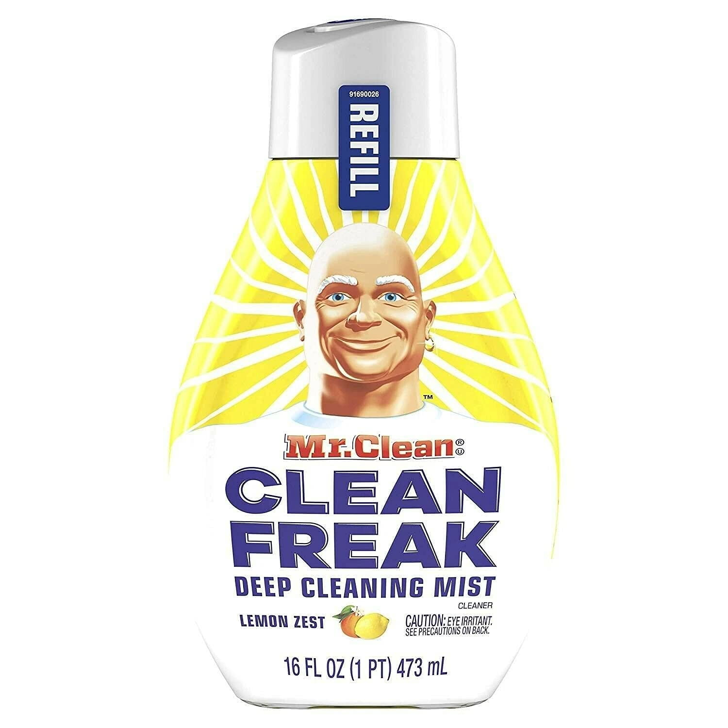Mr. Clean Freak Deep Cleaning Mist Refill, Lemon Zest, 16 Fl Oz (Pack ...