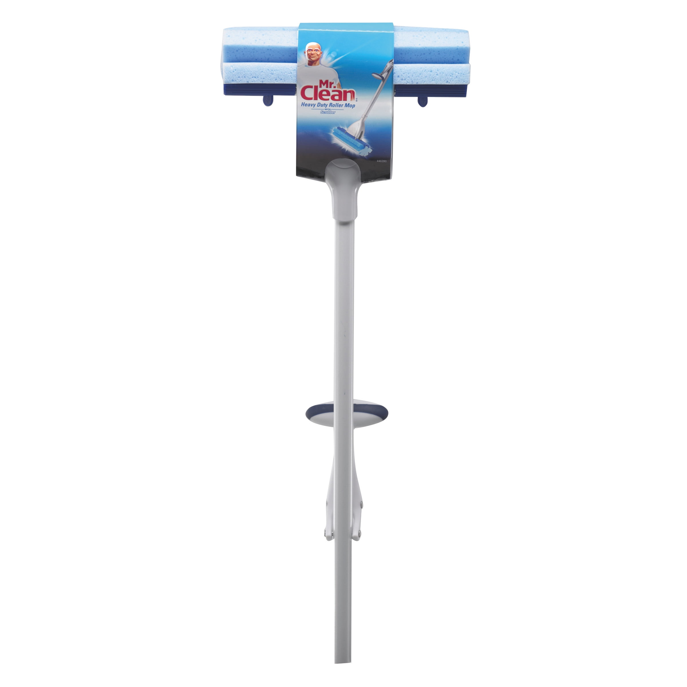 Mr. Clean Heavy Duty Roller Mop, 45" Handle, 10 1/2 x 3 Head, White ...