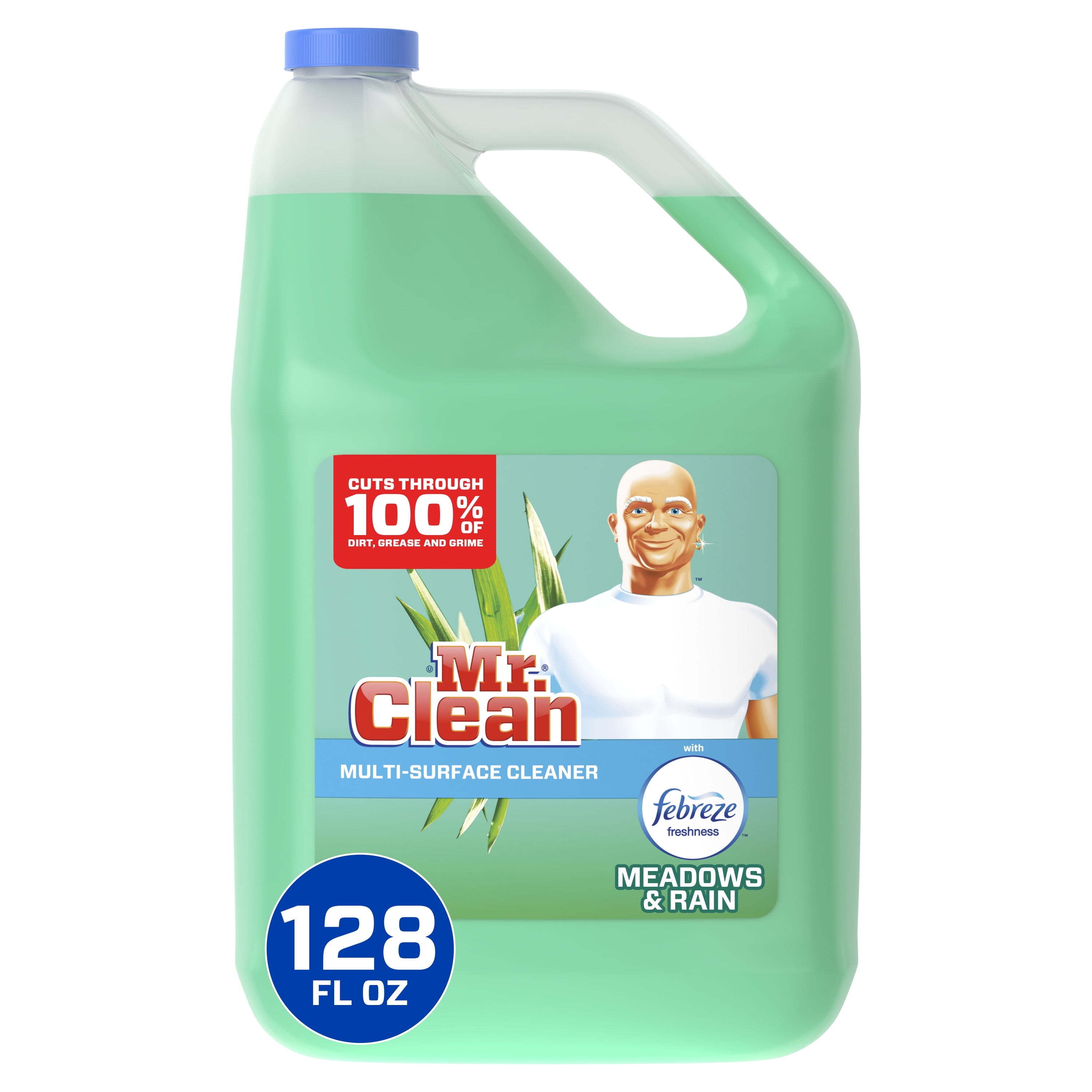 Mr. Clean Multi-Surface Cleaner, Febreze Freshness, Meadows & Rain, 128 ...