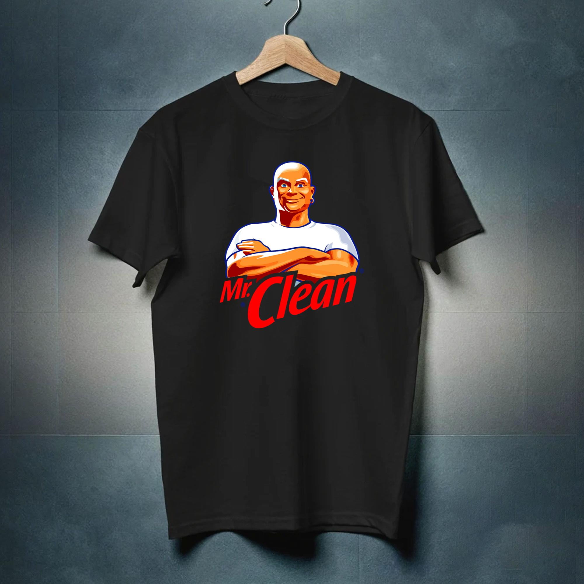 Mr Clean Logo Cleaning Product Fan T Shirt-TH810 - Walmart.com