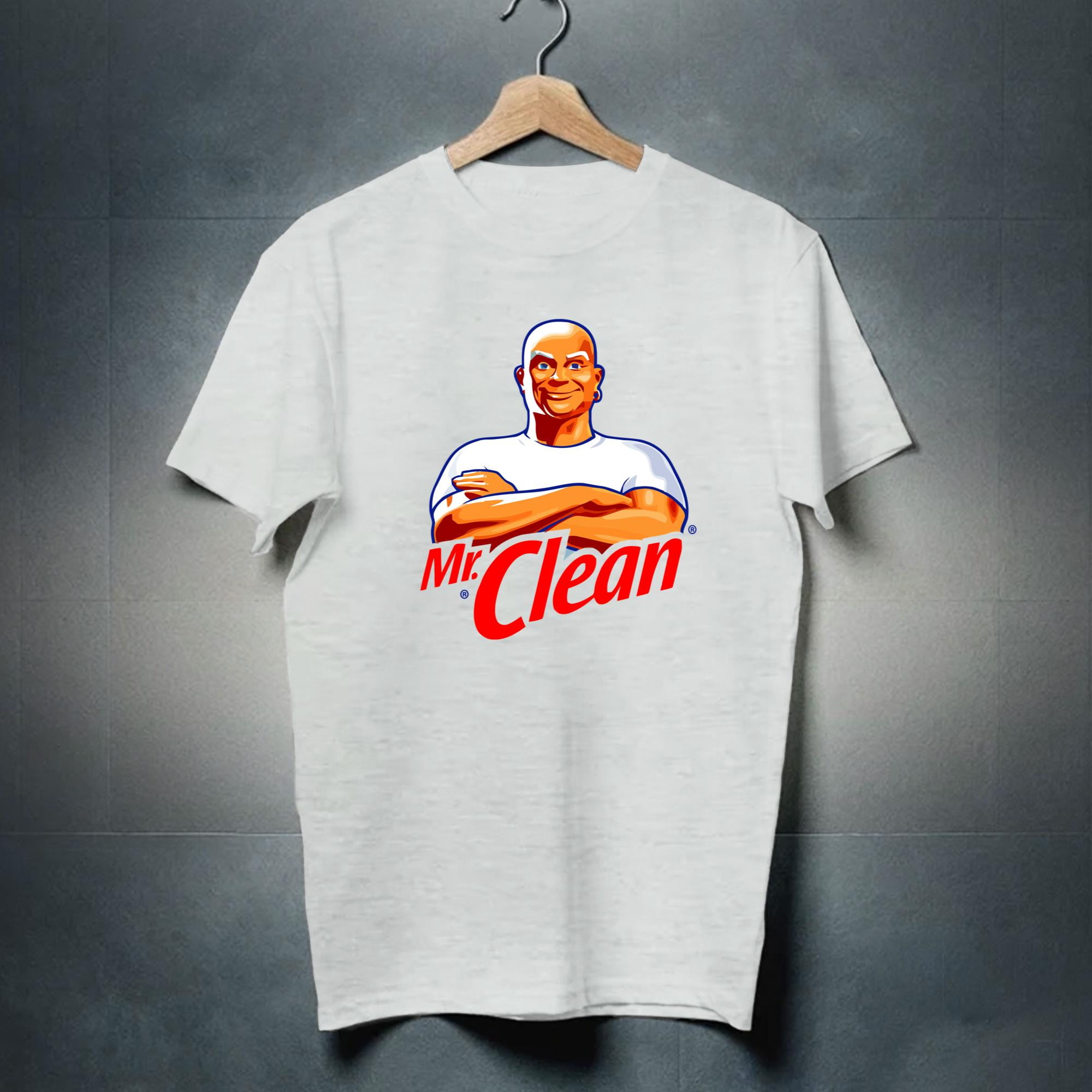 Mr Clean Logo Cleaning Product Fan T Shirt-TH810 - Walmart.com
