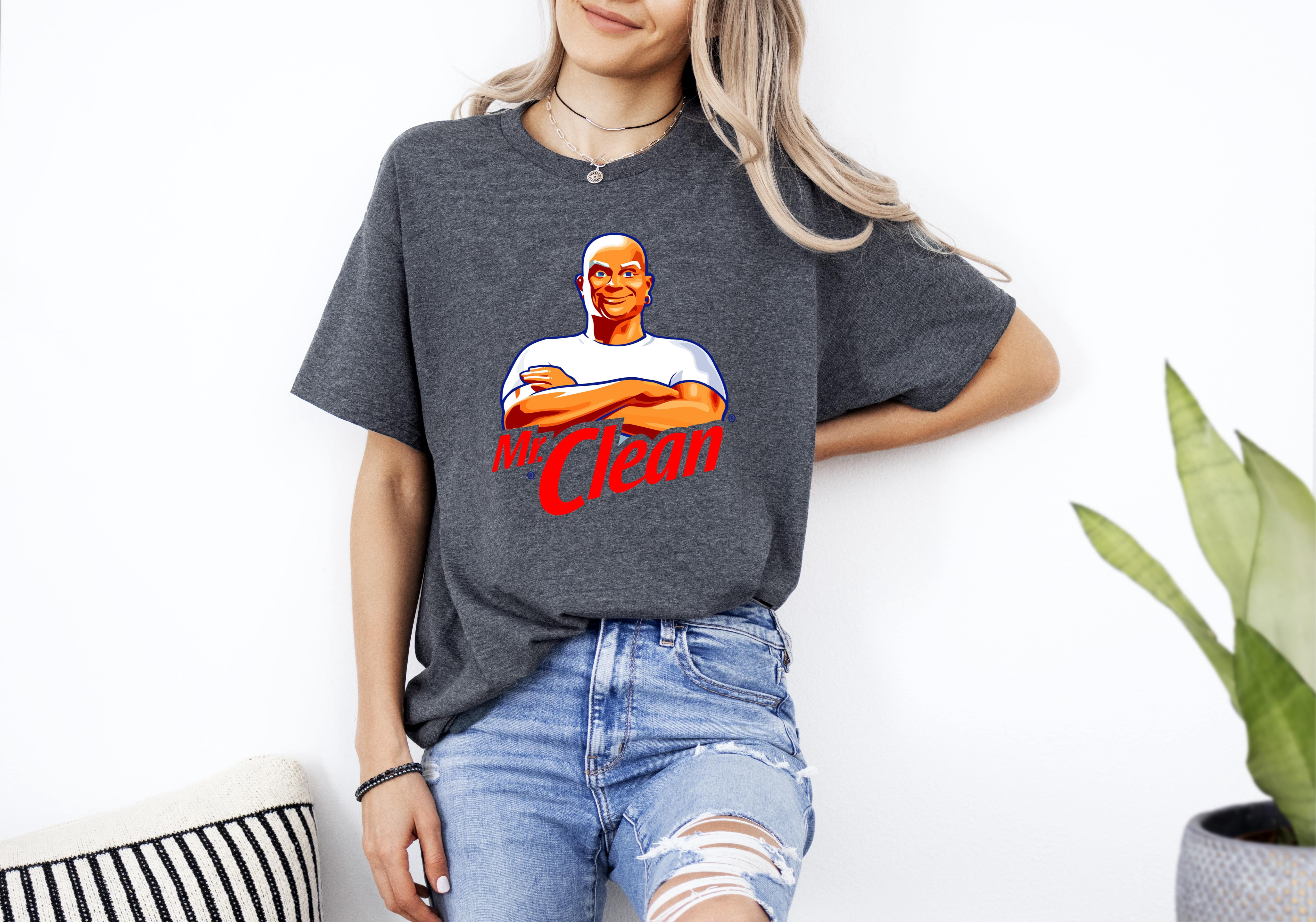 Mr Clean Logo Cleaning Product Fan T Shirt Up To 4XL - Walmart.com