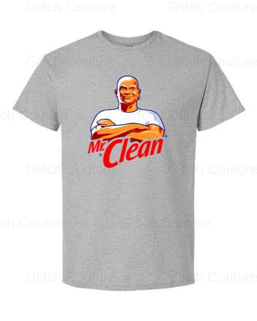 Mr Clean Logo Cleaning Product Mascot Magic Eraser Fan Graphic Tee up to 5XL - Walmart.com