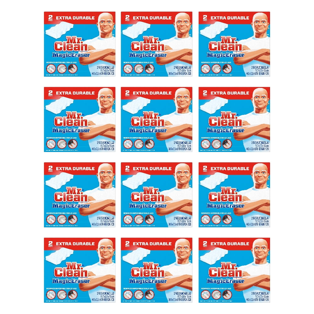 Mr. Clean Magic Eraser Extra Durable 2 Pads Power Scrub Clean Durafoam ...