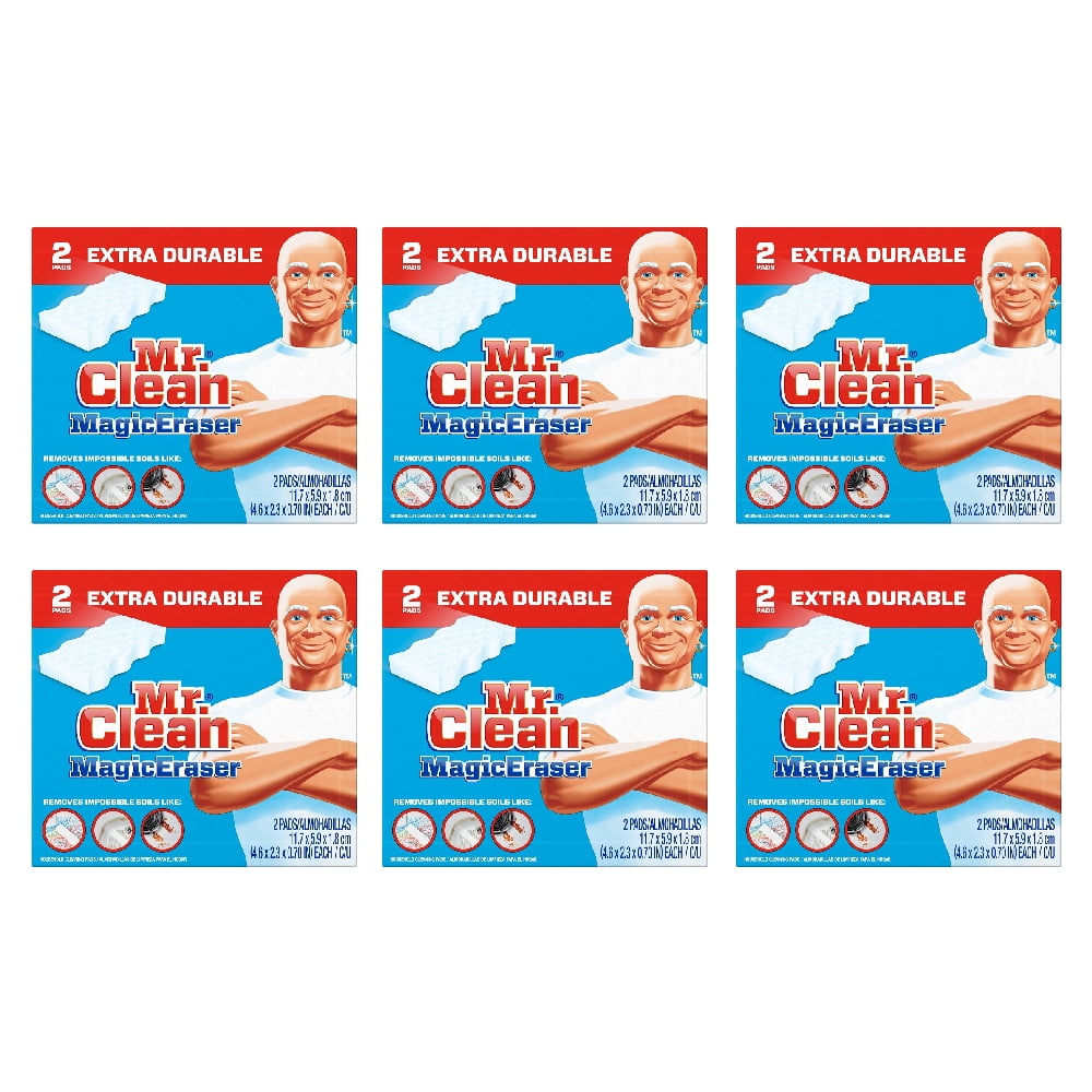 Mr. Clean Magic Eraser Extra Durable 2 Pads Power Scrub Clean Durafoam ...