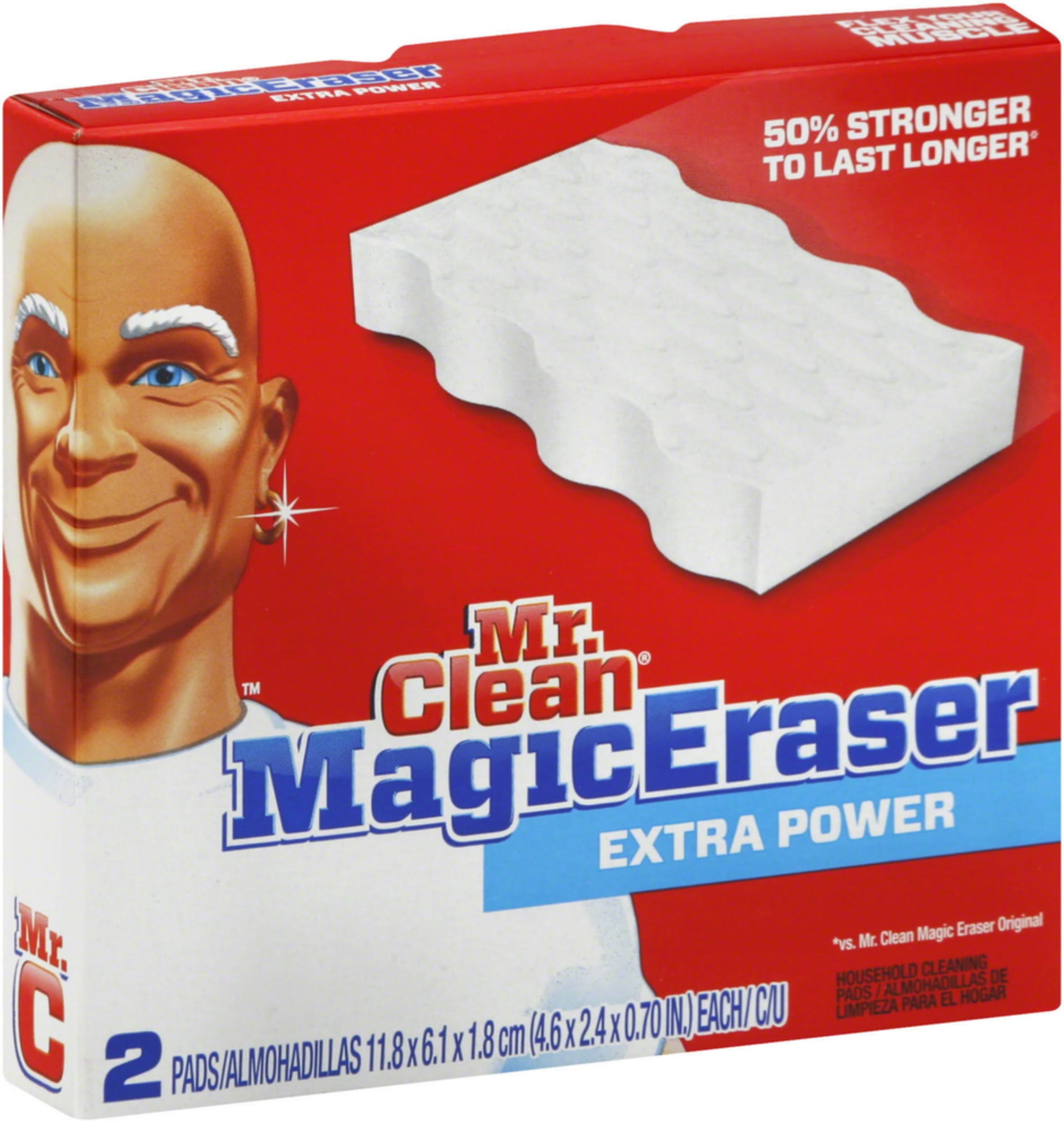 Mr. Clean Magic Eraser, Extra Power 2 ea (Pack of 2) - Walmart.com