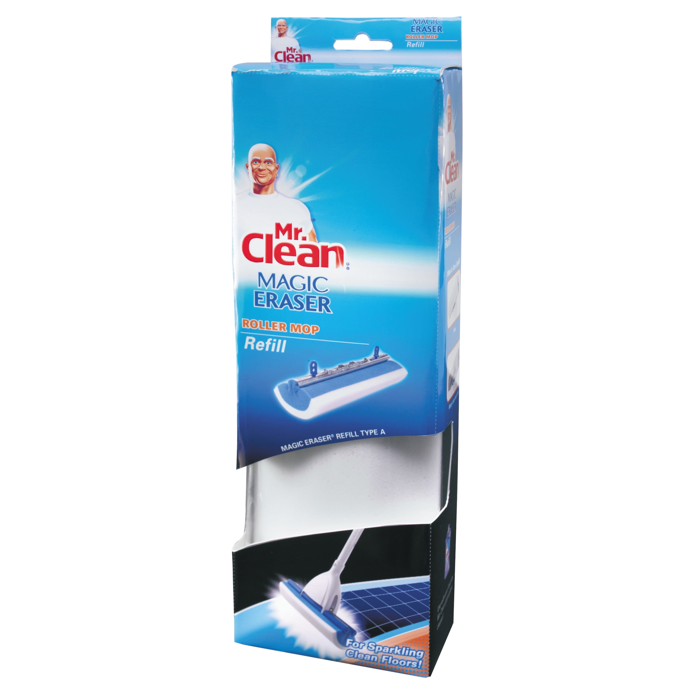 Mr. Clean Magic Eraser Roller Mop Refill, Foam, 11.5 x 3.75 x 2.25 ...