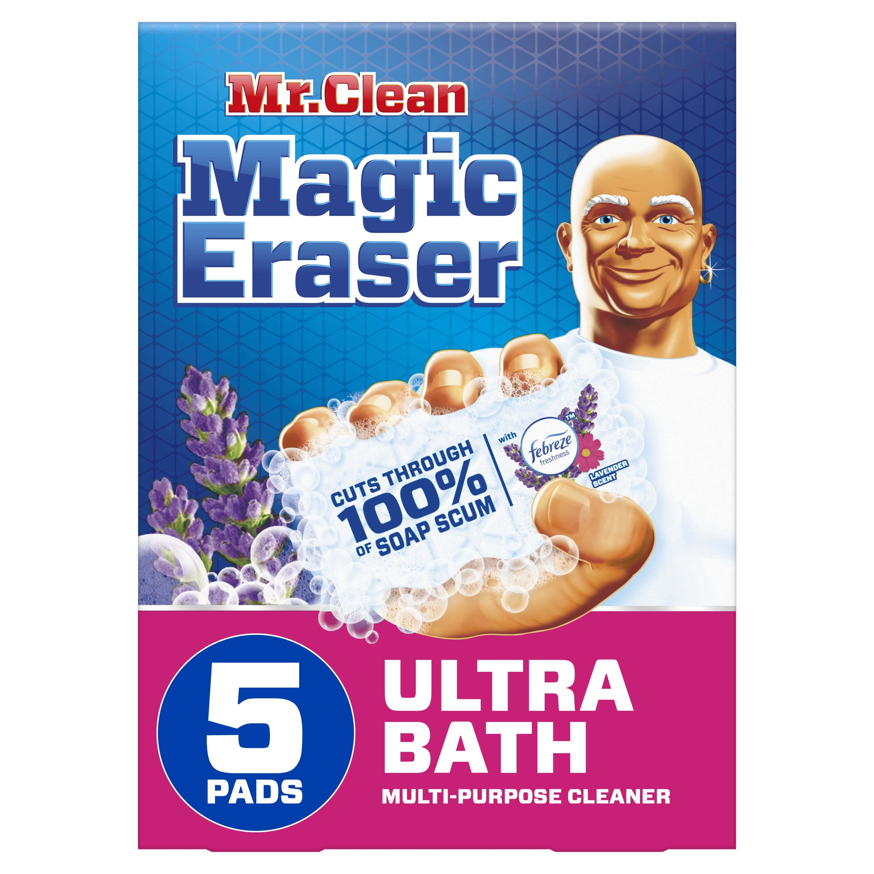 Mr. Clean Magic Eraser Ultra Bath Multi Purpose Cleaner for Bathroom ...