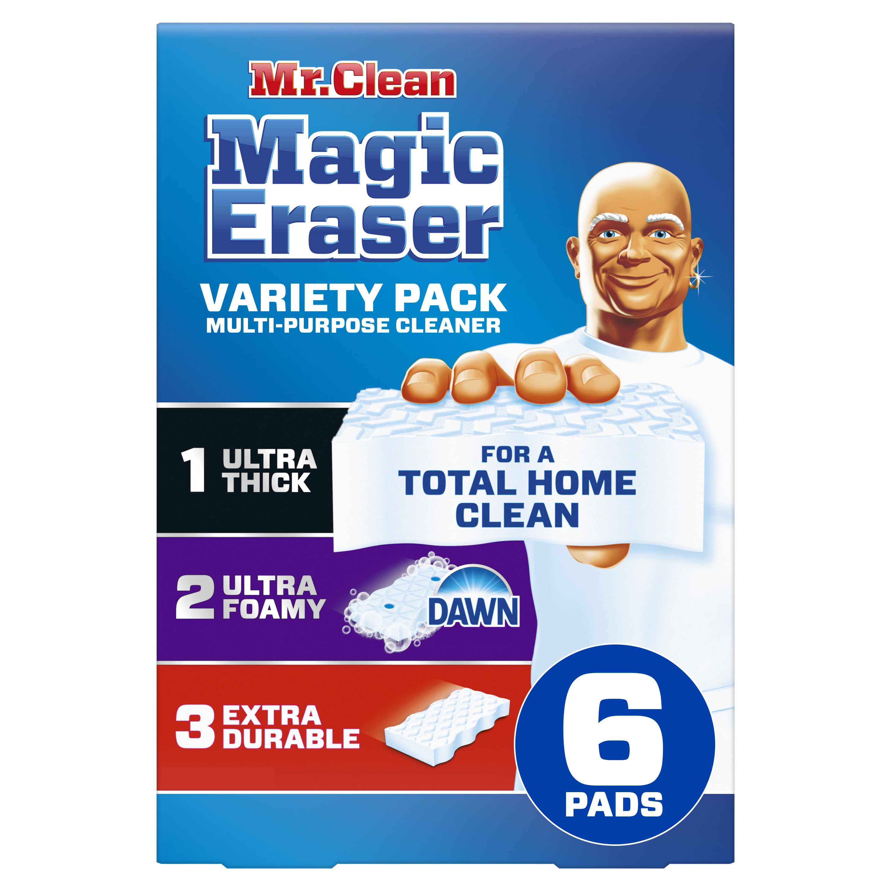 Mr. Clean Magic Eraser Variety Pack Multi Purpose Cleaner, Magic Eraser ...