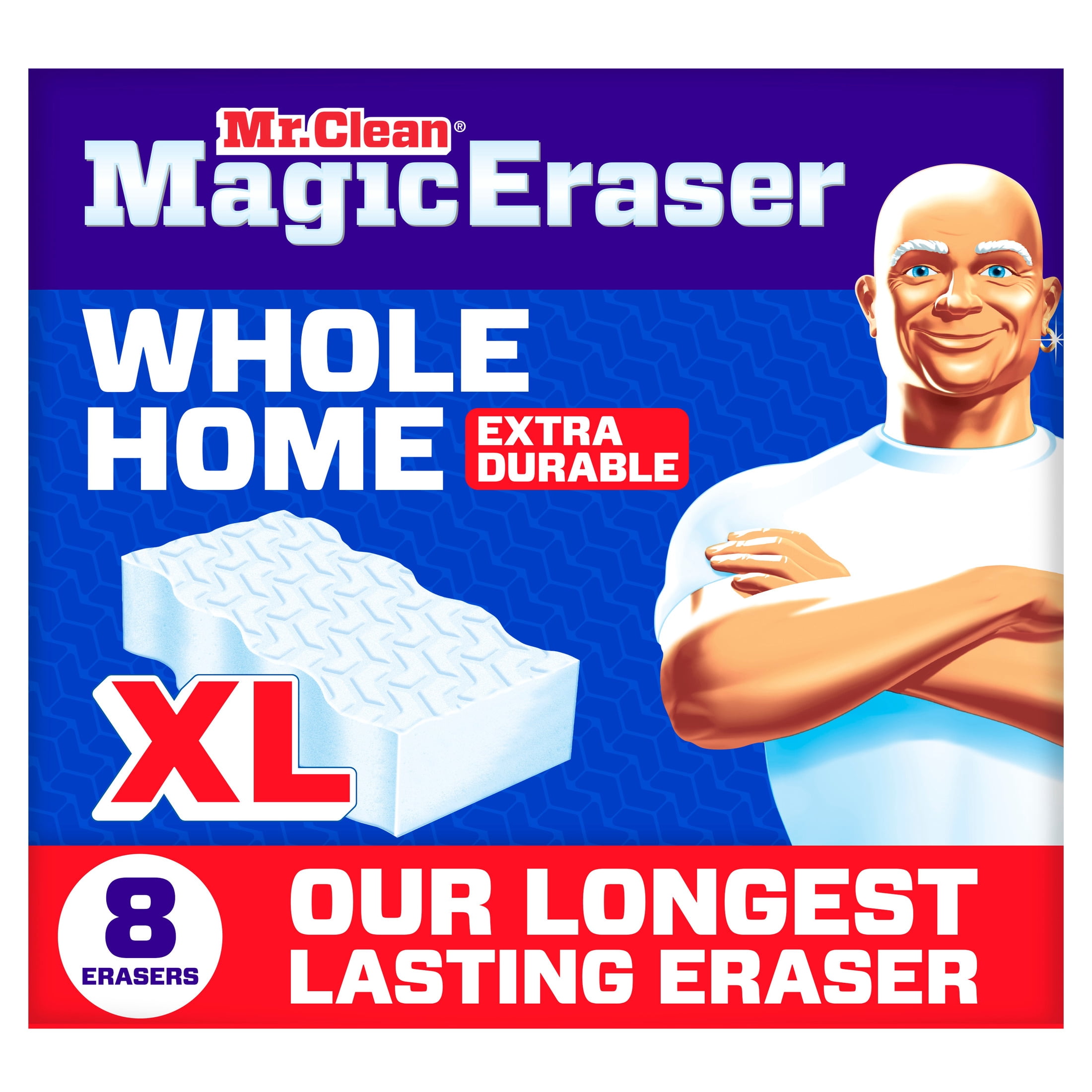 Mr. Clean Magic Eraser Sponge, Whole Home Extra Durable XL, 8ct ...