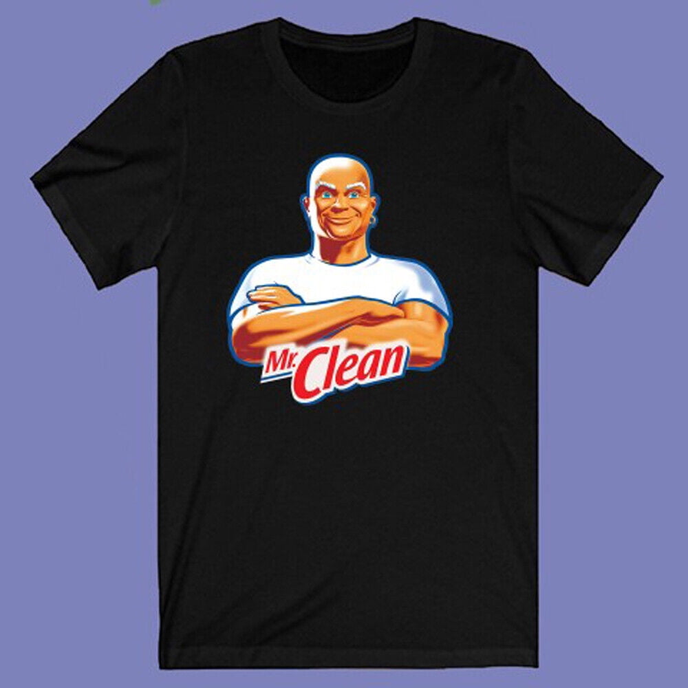Mr. Clean Men's Black T-shirt Size S-3XL - Walmart.com