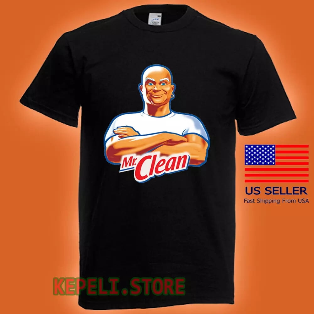 Mr. Clean Men's Black T-shirt - Walmart.com