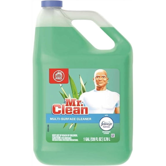 Mr. Clean Multipurpose Cleaner, Febreze Meadows and Rain Scent, 128 oz ...