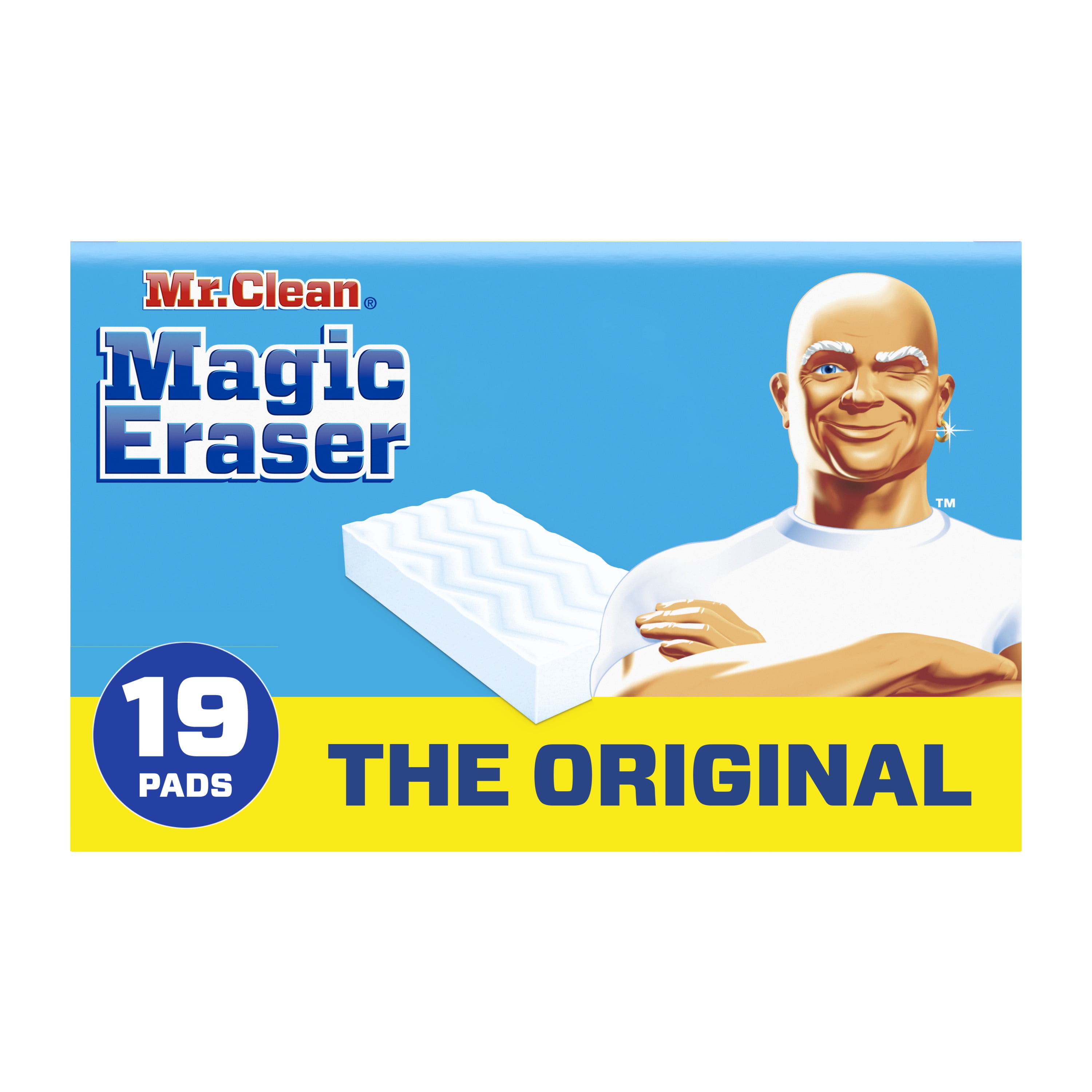 Mr. Clean Original Magic Eraser Cleaning Pads with Durafoam, 19 count ...