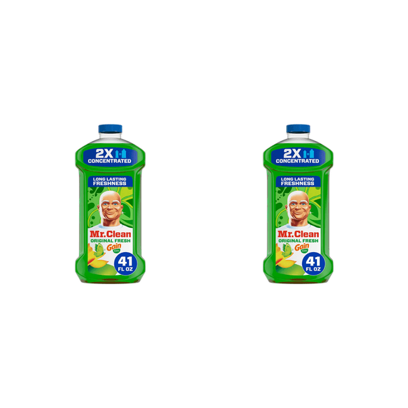 Mr. Clean Original Multi-Surface Cleaner with Gain Scent( 41 fl oz x 2 ...
