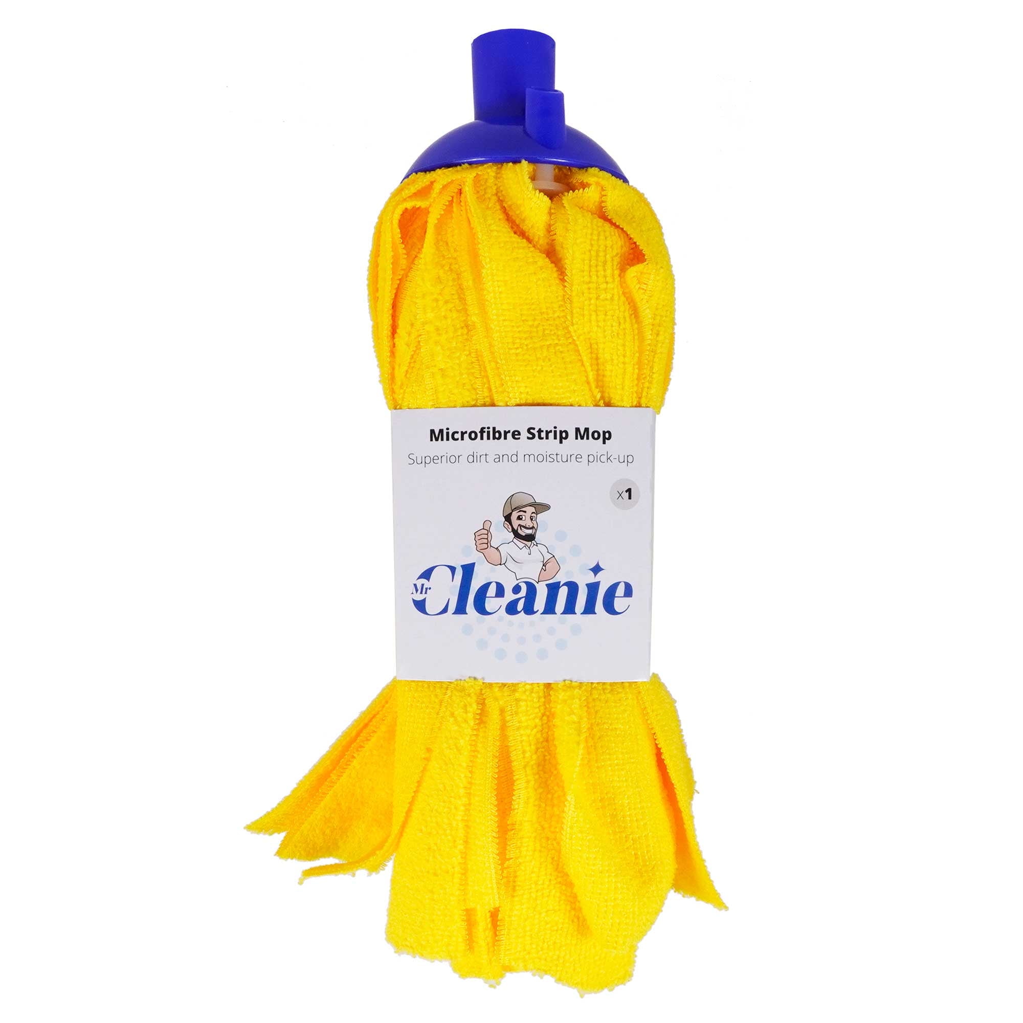 Mr Cleanie Microfibre Strip Mop - Superior dirt and moisture pick - up ...