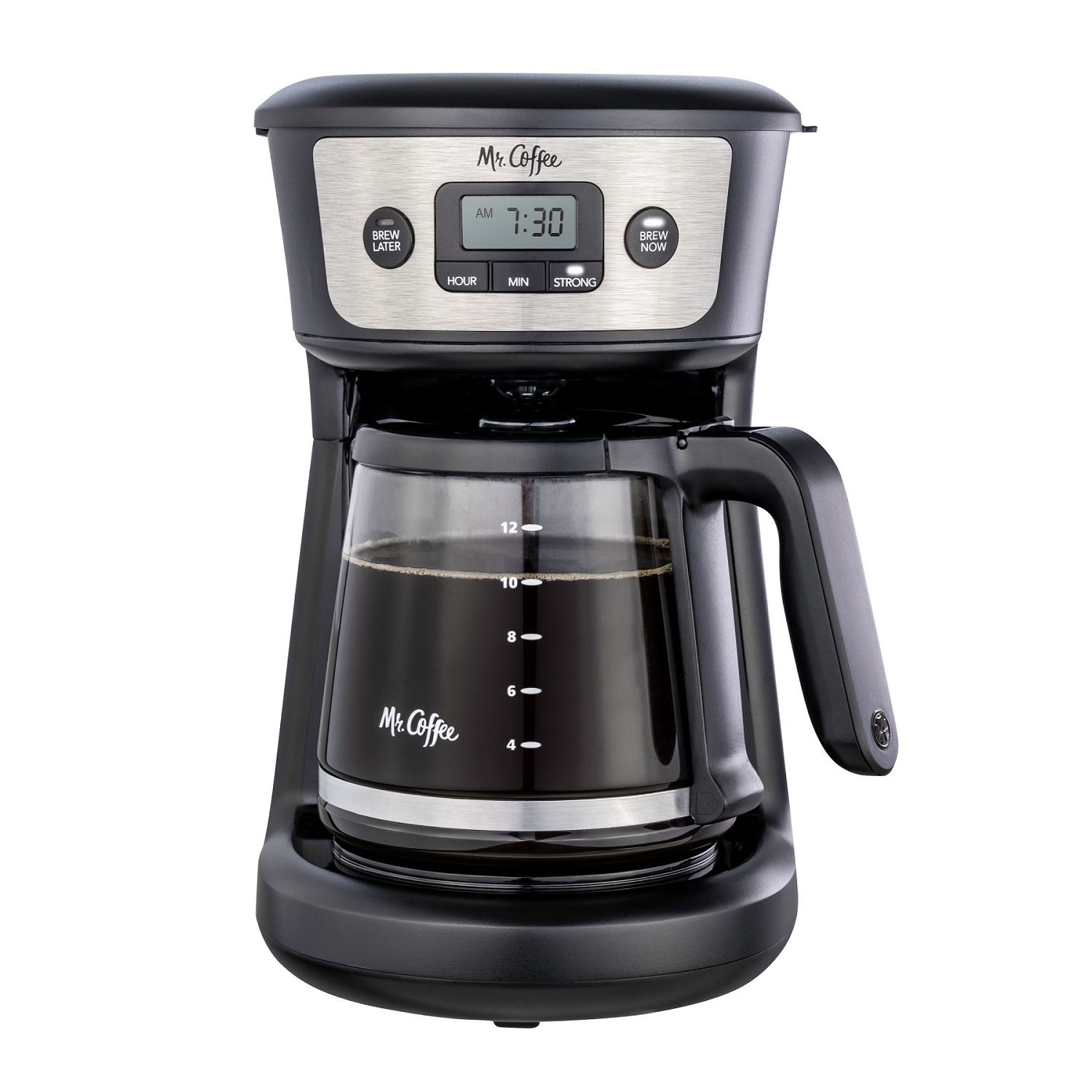 Mr. Coffee 12-Cup Programmable Coffeemaker, Rapid Brew, Red - Walmart.com