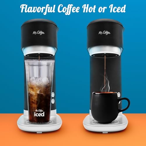 Mr. Coffee Iced Coffee Maker, Single Serve Hot and Cold Coffee Maker ...
