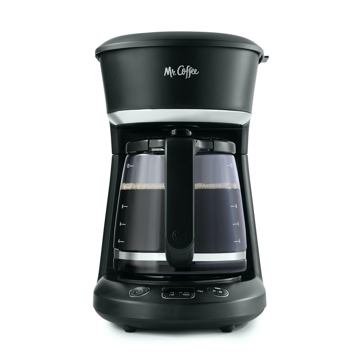 Mr. Coffee Programmable Black 12-Cup Drip Coffee Maker - Walmart.com