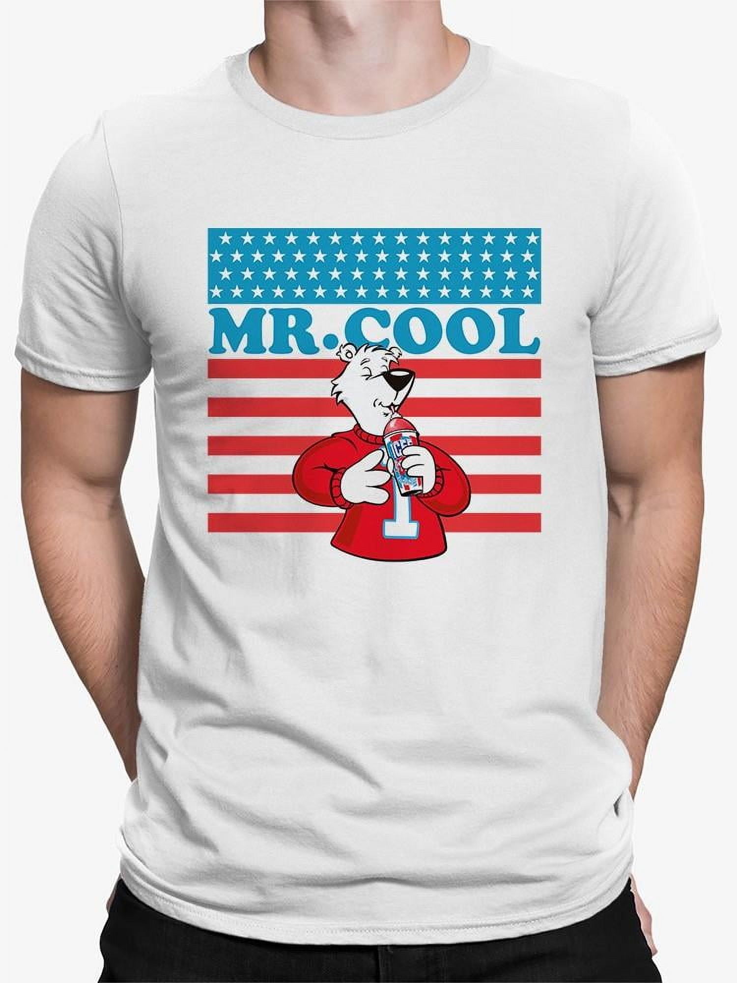 Mr. Cool Patriotic ICEE Polar-Bear Chill Graphic Men's T-shirt ...