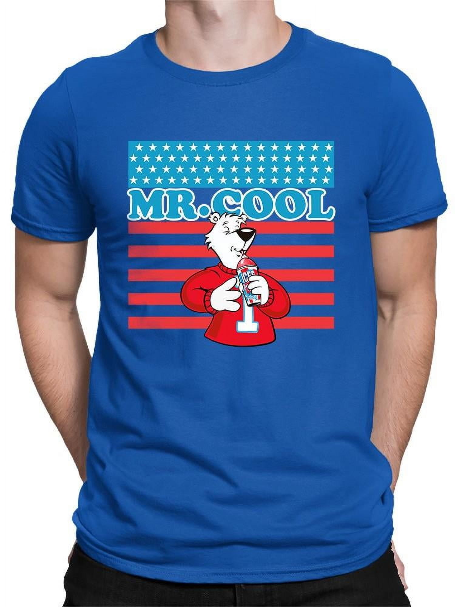 Mr. Cool Patriotic ICEE Polar-Bear Chill Graphic Men's T-shirt ...