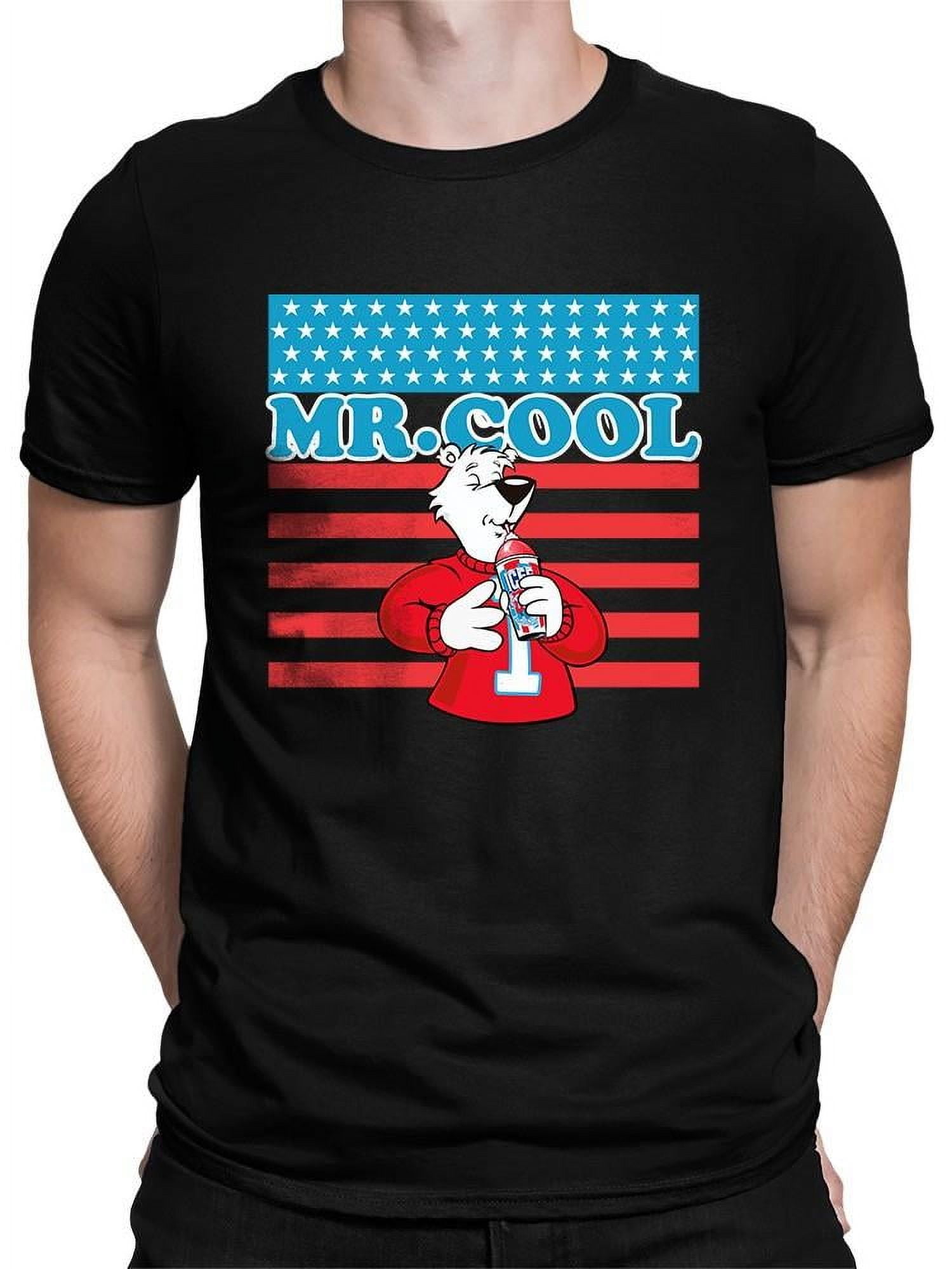 Mr. Cool Patriotic ICEE Polar-Bear Chill Graphic Men's T-shirt ...
