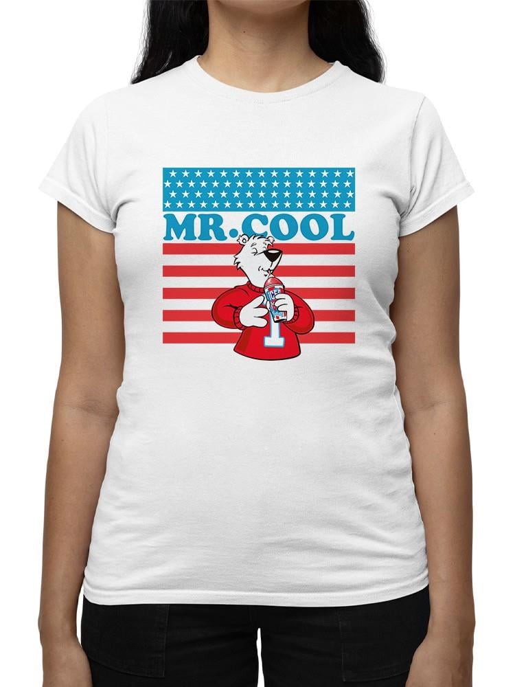 Mr. Cool Patriotic ICEE Polar-Bear Chill Graphic Women's T-shirt ...