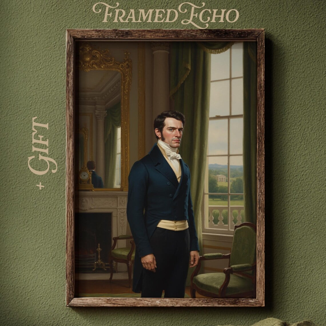 Mr. Darcy Portrait Pride And Prejudice Art Dark Academia Decor Regency ...