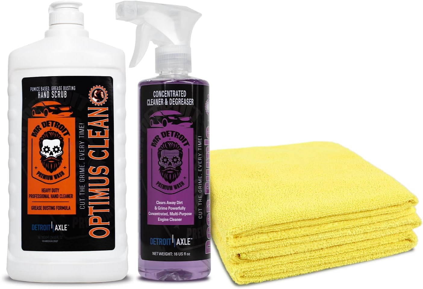 Mr. Detroit - Heavy Duty Degreaser, Hand Cleaner Scrub and Microfiber ...