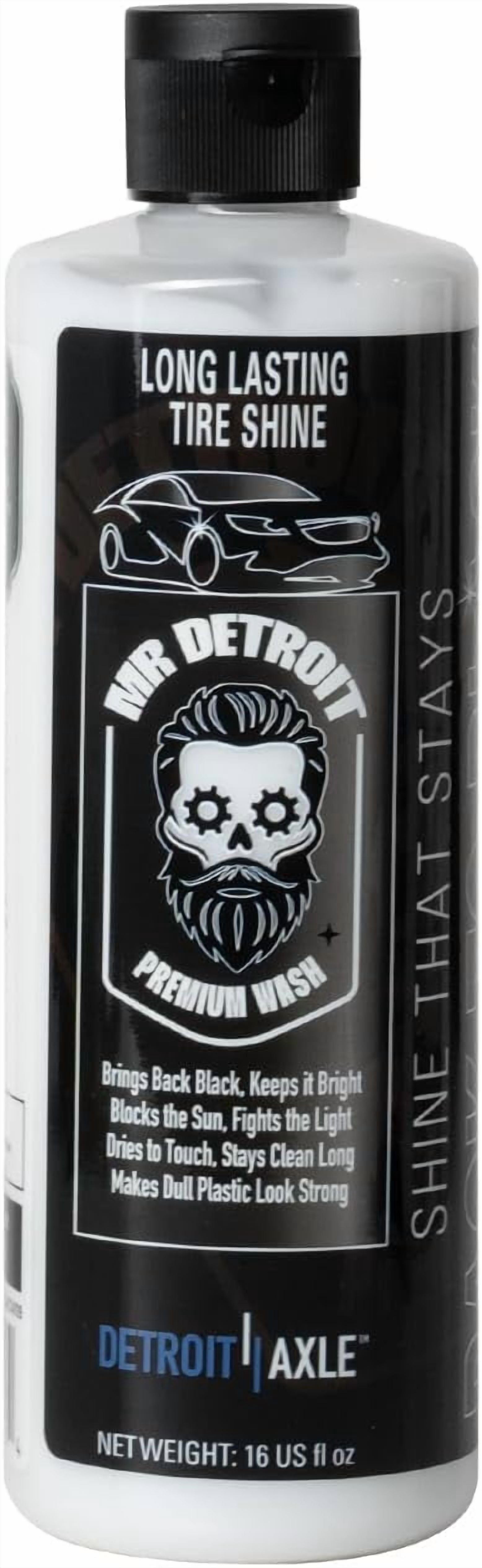 Mr. Detroit - Long Lasting Tire Shine Works on Rubber, Vinyl & Plastic ...
