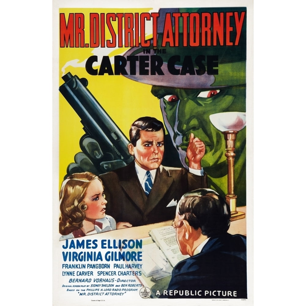 Mr. District Attorney In The Carter Case U Movie Poster Masterprint ...