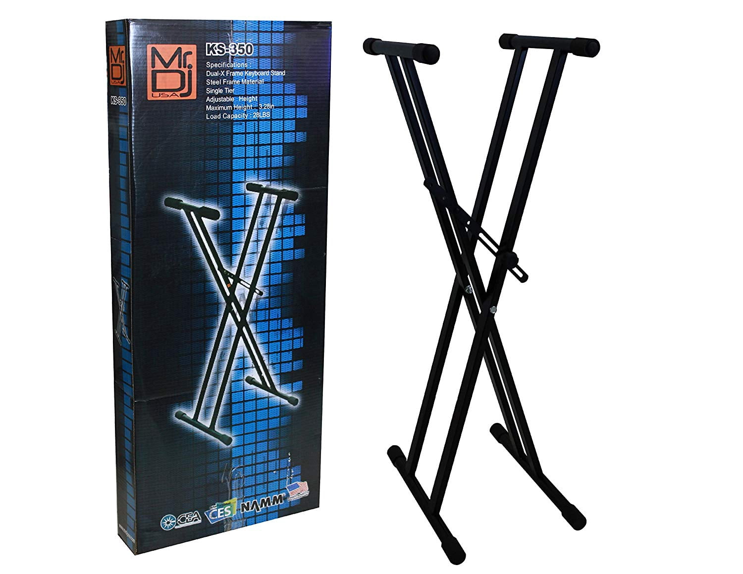 Mr Dj KS350 Keyboard Stand Adjustable Dual X StandMr Dj KS350 Keyboard ...