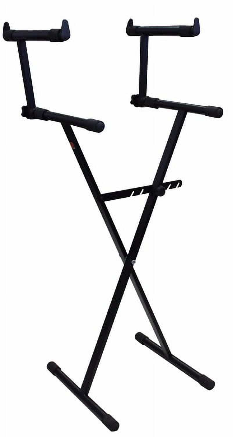 Mr. Dj KS550 X Style Pro Dual Music Keyboard Stand Electronic Piano ...