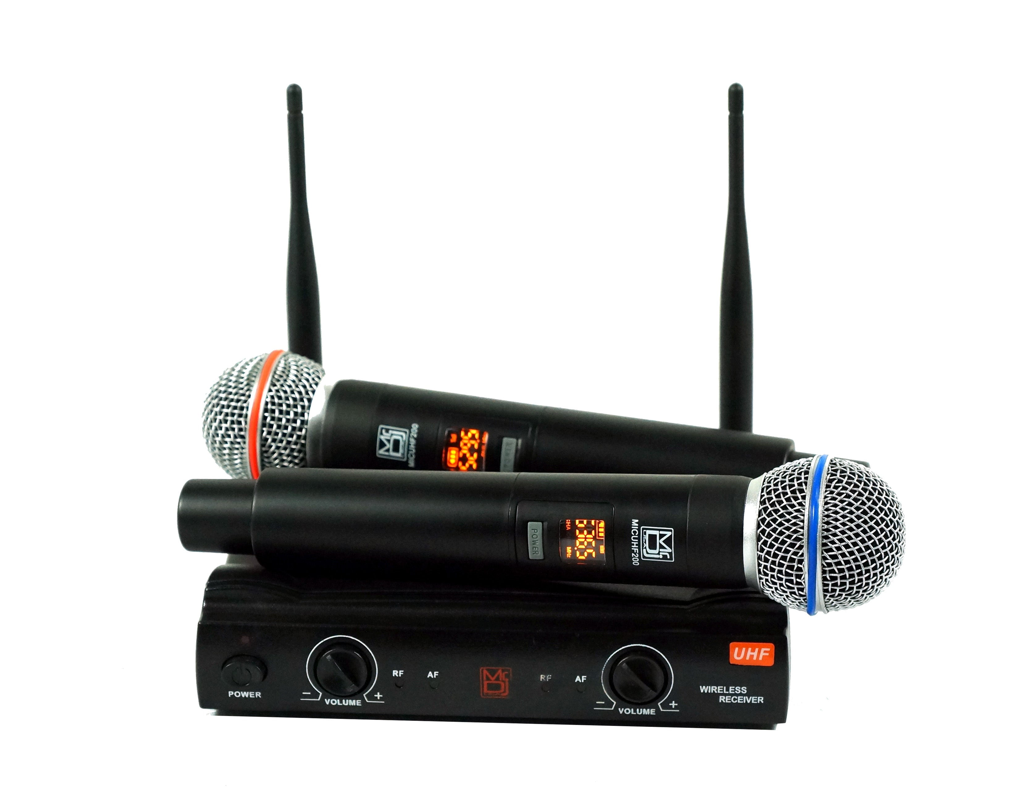 Mr. Dj MIC-UHF200 Wireless Microphone System - Walmart.com