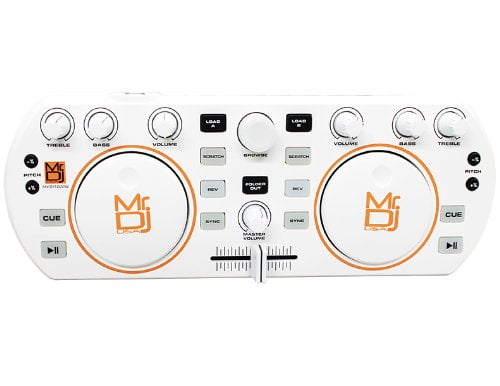 Mr. Dj MVDJ-1000WH USB Dj Mix Controller with Dual Individual Mixing ...