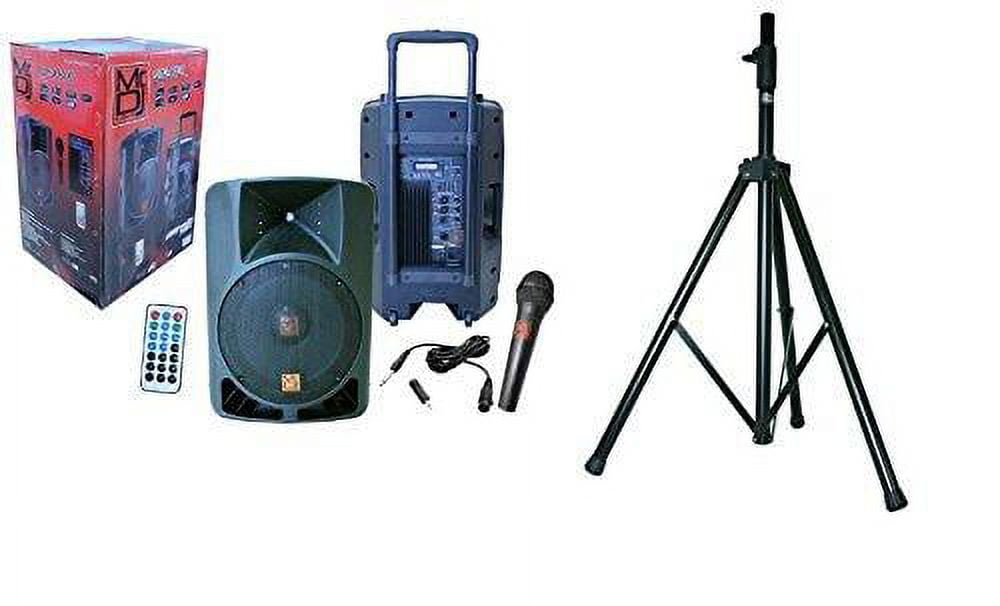 Mr. Dj PLED4000 2-Way 15-Inch Professional Dj/PA/Karaoke/Bluetooth USB ...