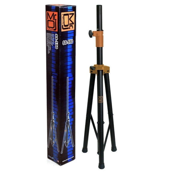 Mr. Dj SS550 DJ Speaker Stand br/ PRO Folding Tripod DJ Speaker Stand ...