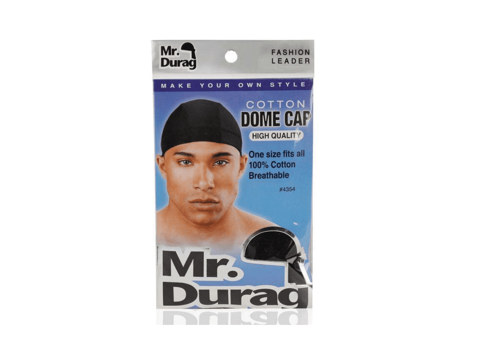 Mr. Durag High-Quality Cotton Dome Cap Black - Walmart.com