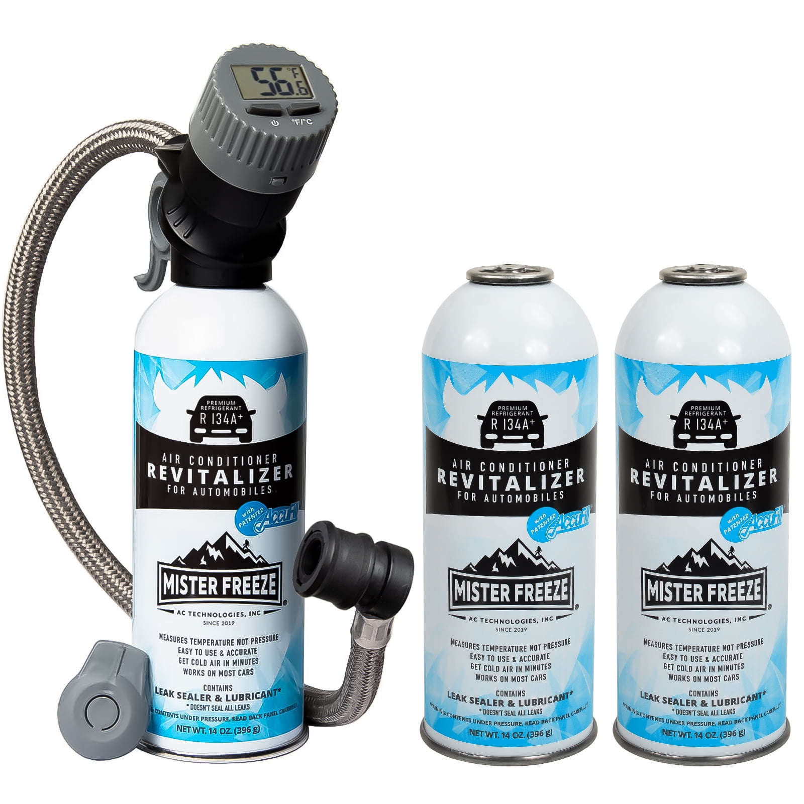 ‎Mr. Freeze Synthetic R134a Refrigerant Freon, Car AC Recharge Kit with ...