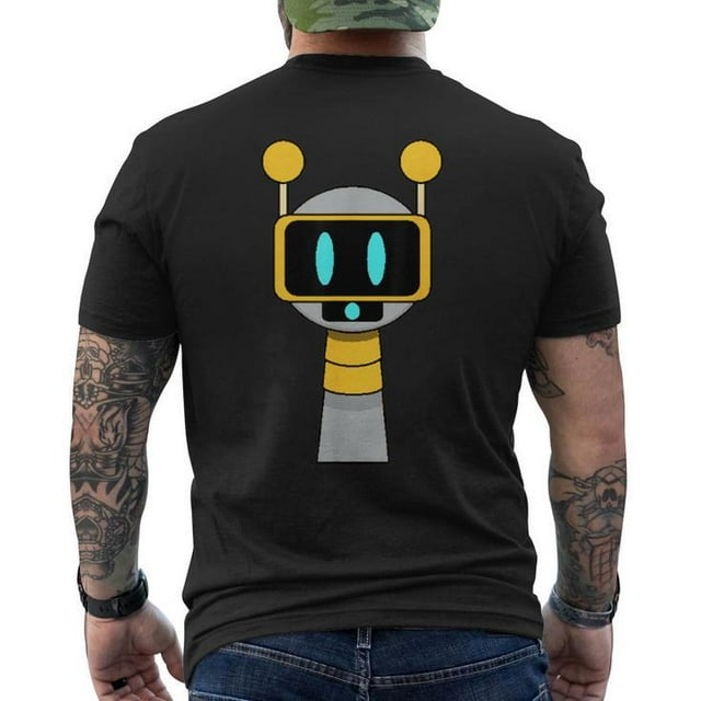 Mr Fun Bot From Sprunki Men's T-shirt Back Print - Walmart.com