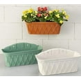 Mr.Garden 17 Inch Garden Planter Rectangular Plastic Planter Self ...