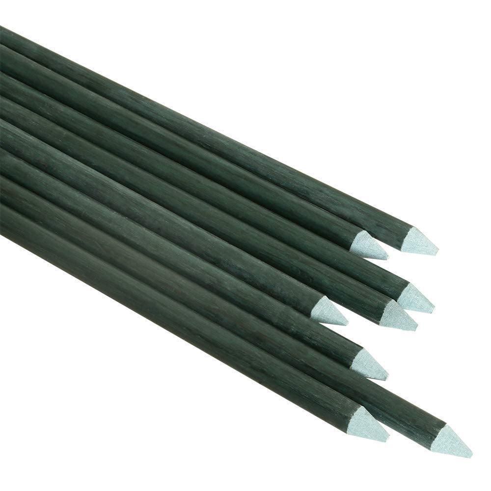 Mr.Garden 8ft Dark Green Plant Stakes, Tomato Stakes for Indoor ...