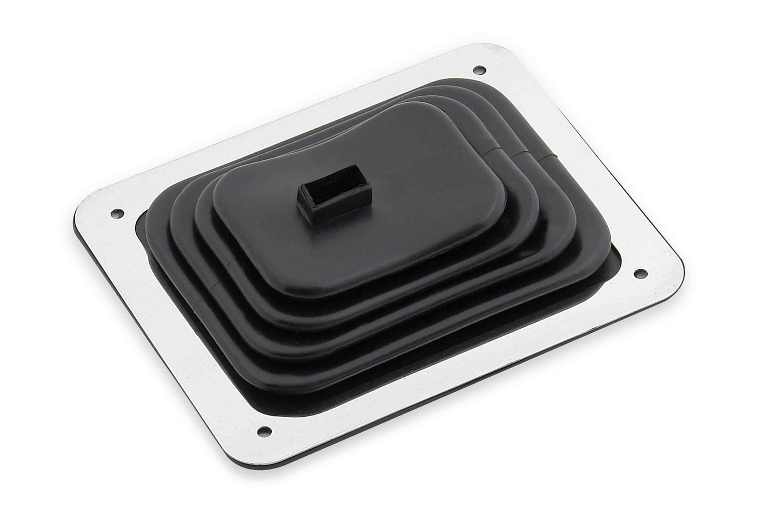 Mr Gasket Black Rubber Manual Transmission Shift Boot with Chrome ...