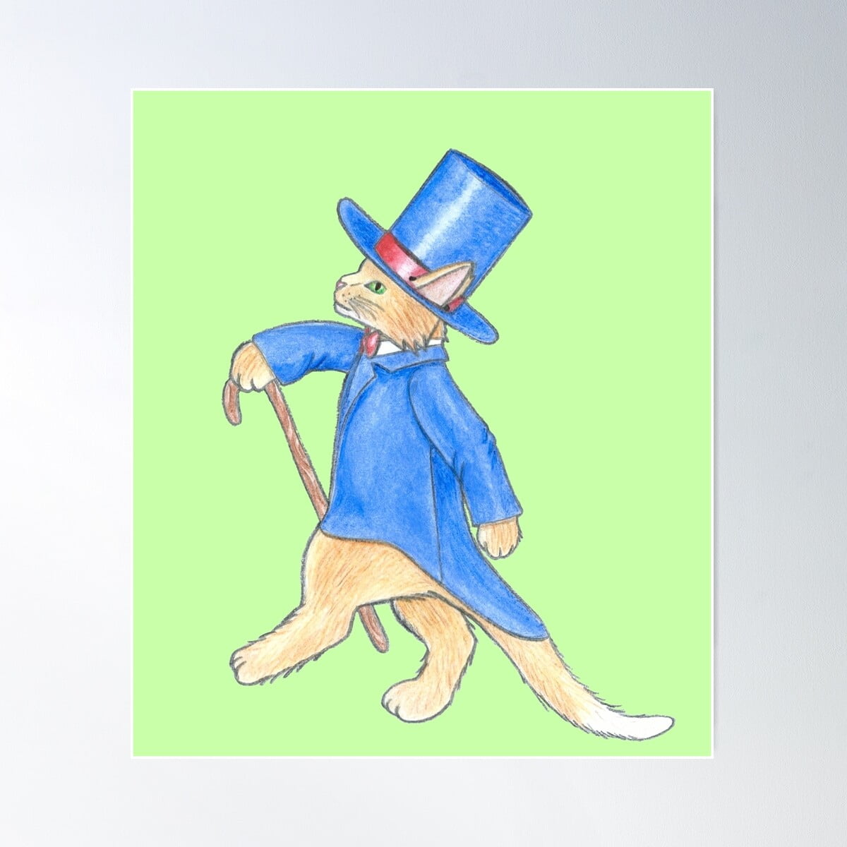 Mr Ginger Meggsie Poster Wall Art, Modern Wall Decor For Living Room ...