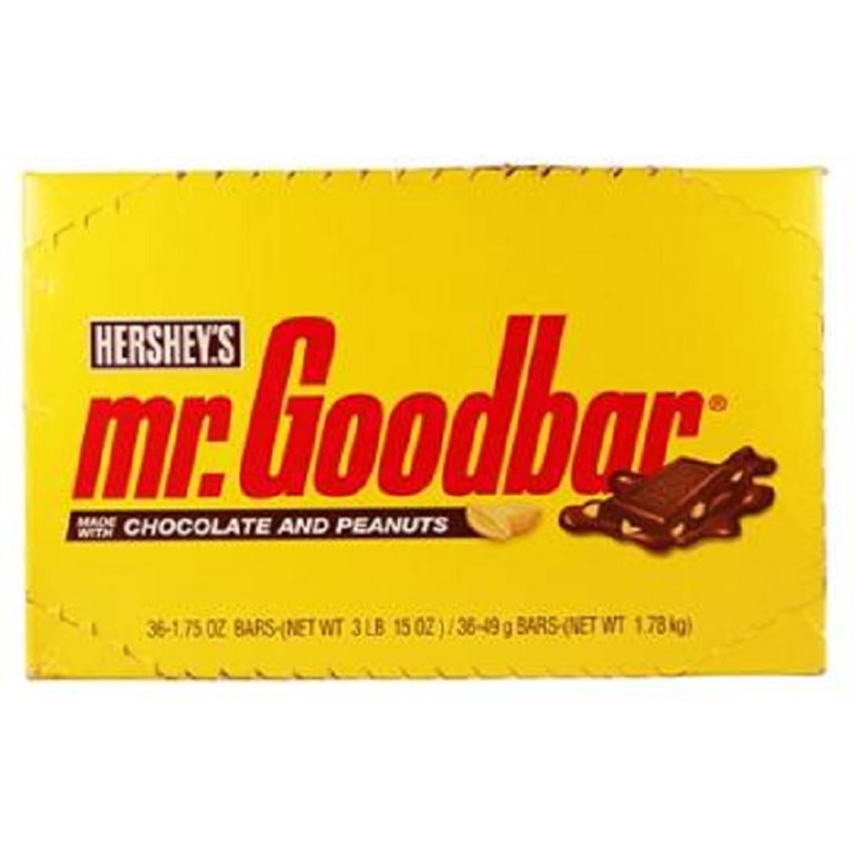 Product Of Mr Goodbar, Chocolate Peanut Bar, Count 36 (1.75 oz ...