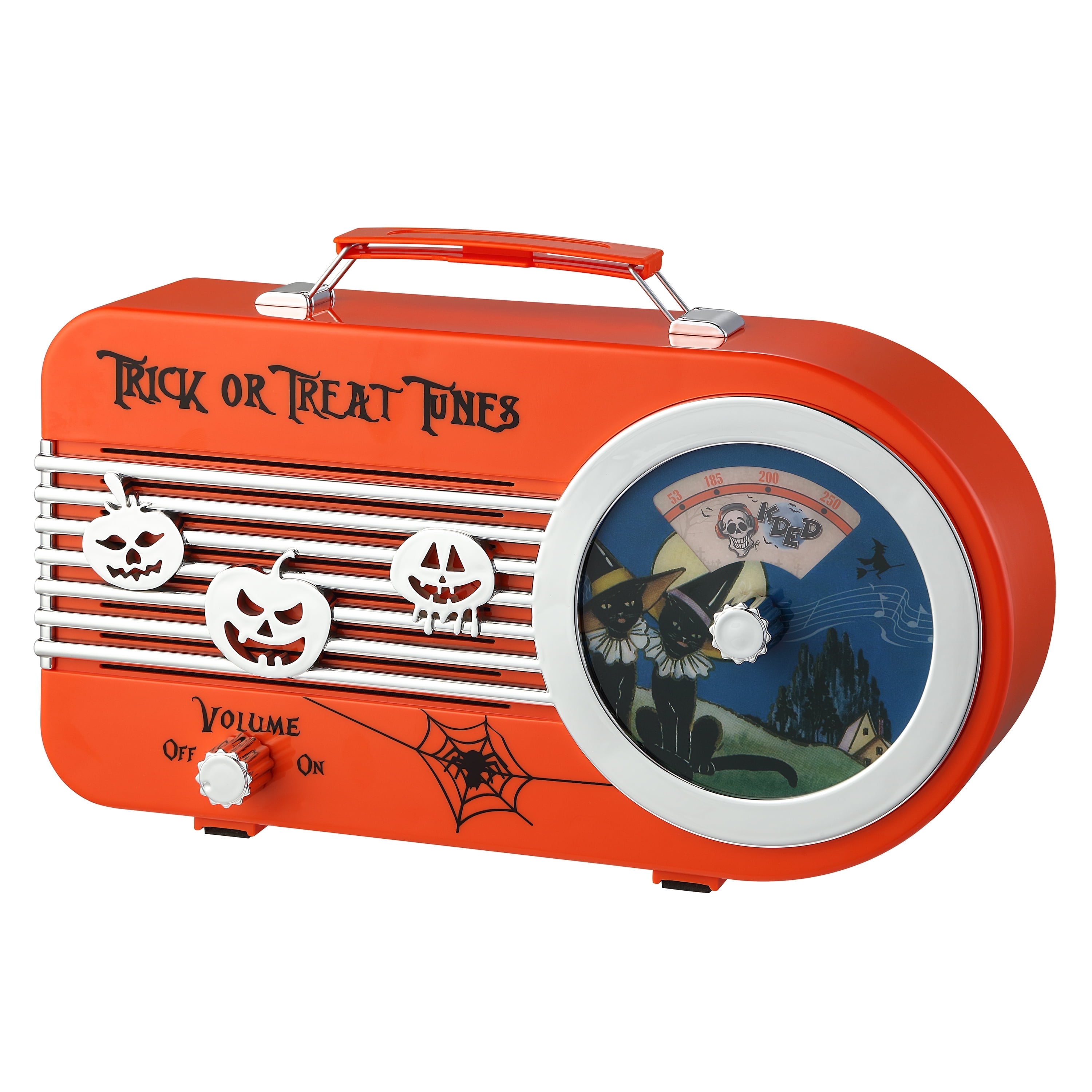 Mr. Halloween 10in Trick or Treat Radio, 3 Pre-Programmed Stations ...